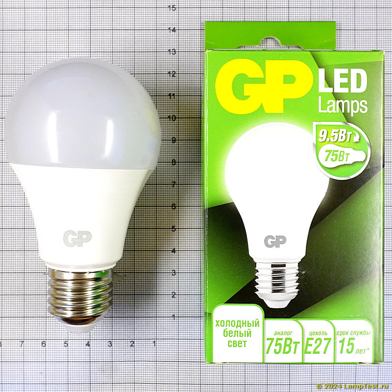 GP GPACLLASN016 LEDA60-9,5WE27-40K-2CRB1